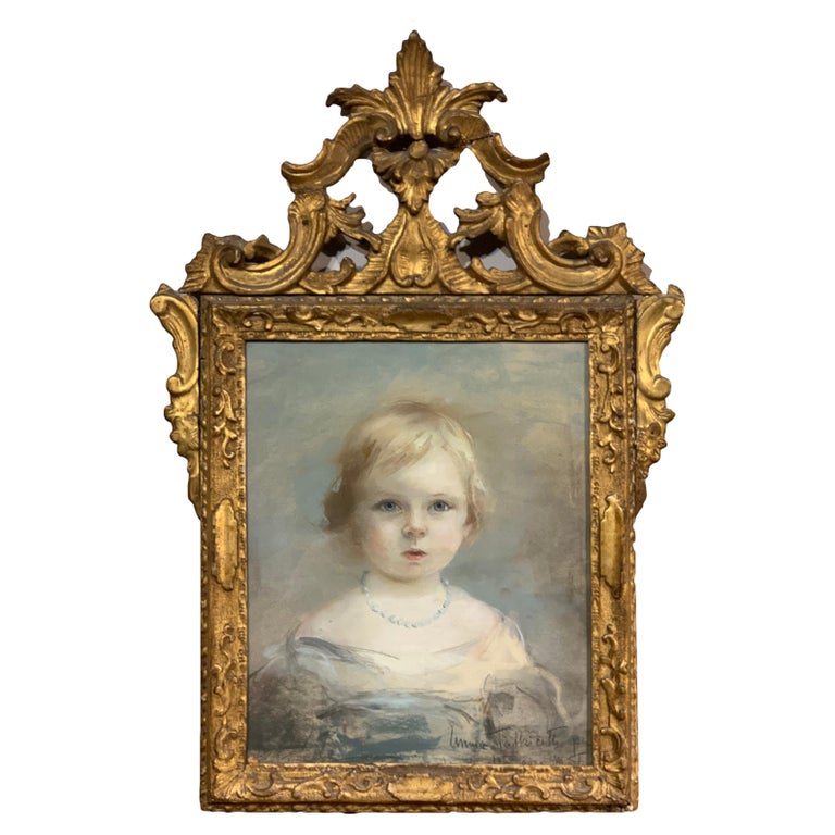 'Noble Girl', Maria Teresa Mazzei Fabbricotti, Pastel on Cardboard For ...