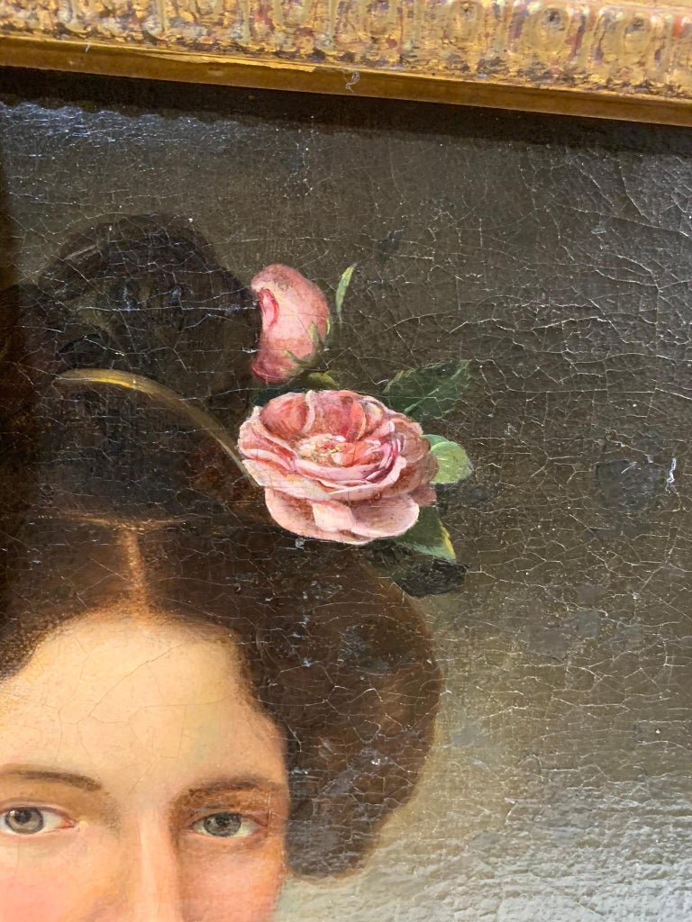 Noblewoman Portrait, Oil on Canvas For Sale at 1stDibs
