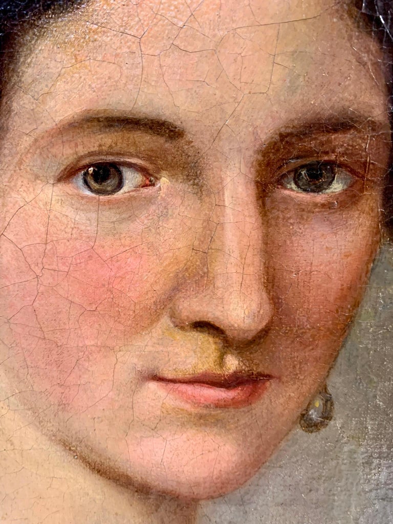 Noblewoman Portrait, Oil on Canvas For Sale at 1stDibs
