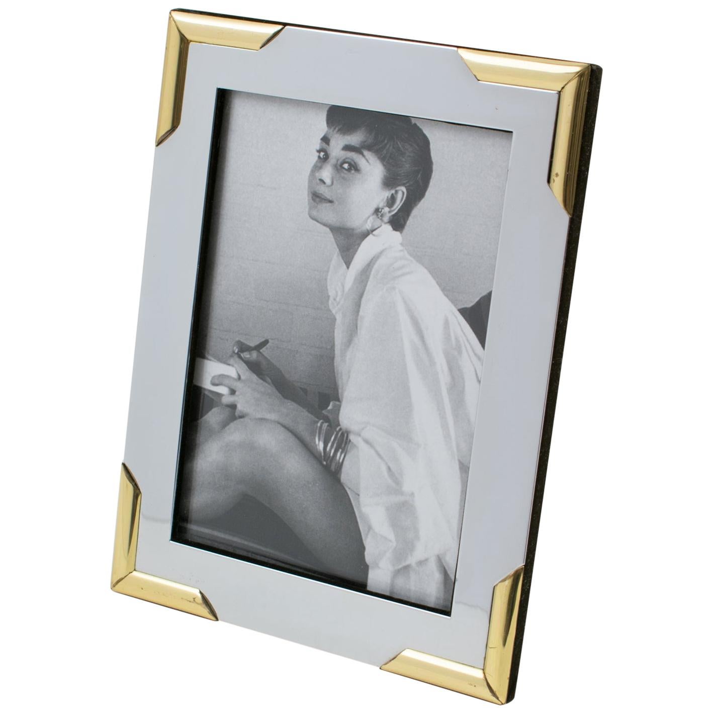 Paul Lobel Style 1930s Brass Picture Frame at 1stDibs