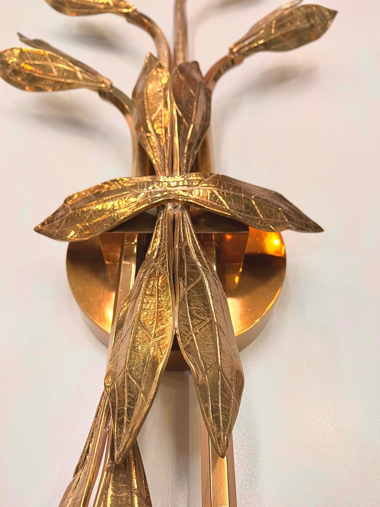 NOEZ Monumental Brass Casting Wall Sconce, Sculptural Light, Art ...
