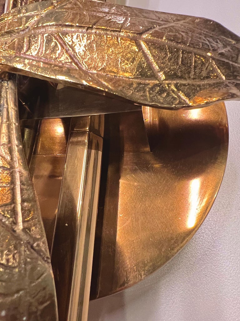 NOEZ Monumental Brass Casting Wall Sconce, Sculptural Light, Art ...