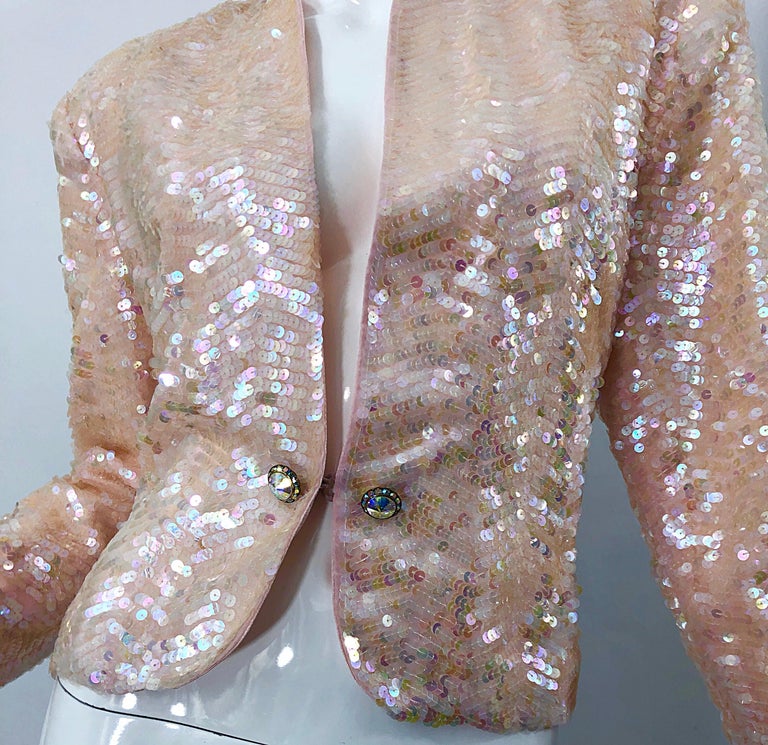 rose gold sequins jacket