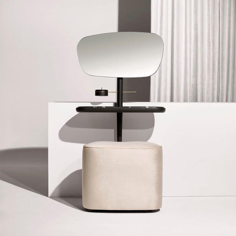 Nomon Vanity Table with Marble Top and Pouf by Andres Martinez For Sale ...
