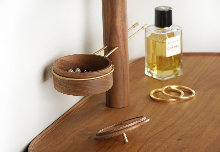 Nomon Vanity Table with Marble Top and Pouf by Andres Martinez For Sale ...