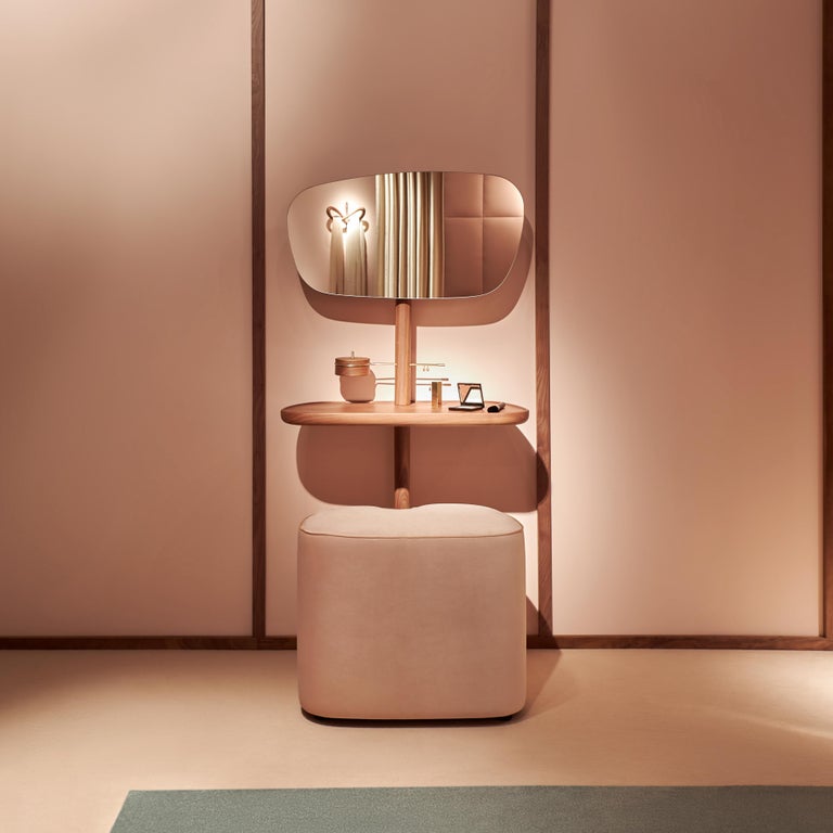 Nomon Vanity Table with Marble Top and Pouf by Andres Martinez For Sale ...