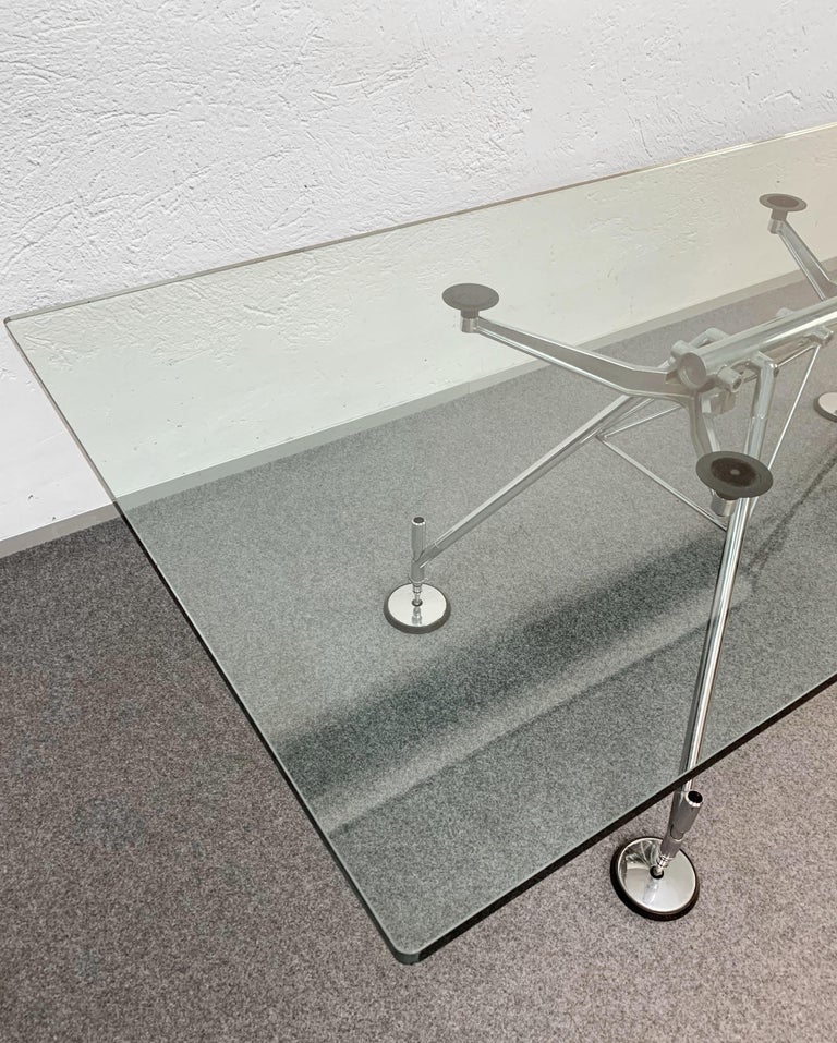 Nomos Table 1986 by Norman Foster for Tecno Italy 1980s Dining or ...