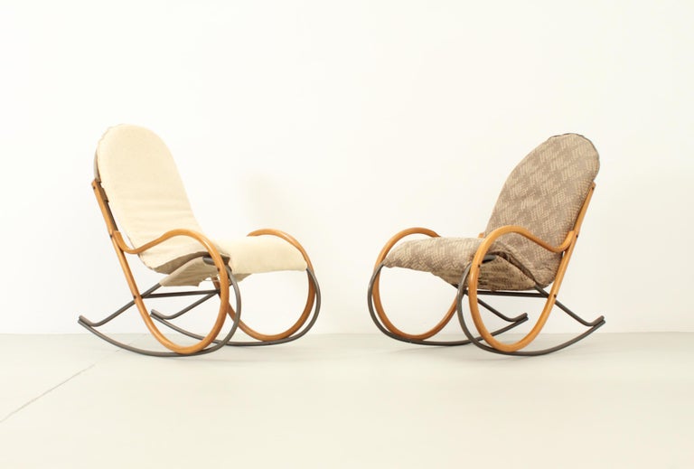 Nonna Rocking Chair by Paul Tuttle for Strässle, Switzerland, 1972 For ...