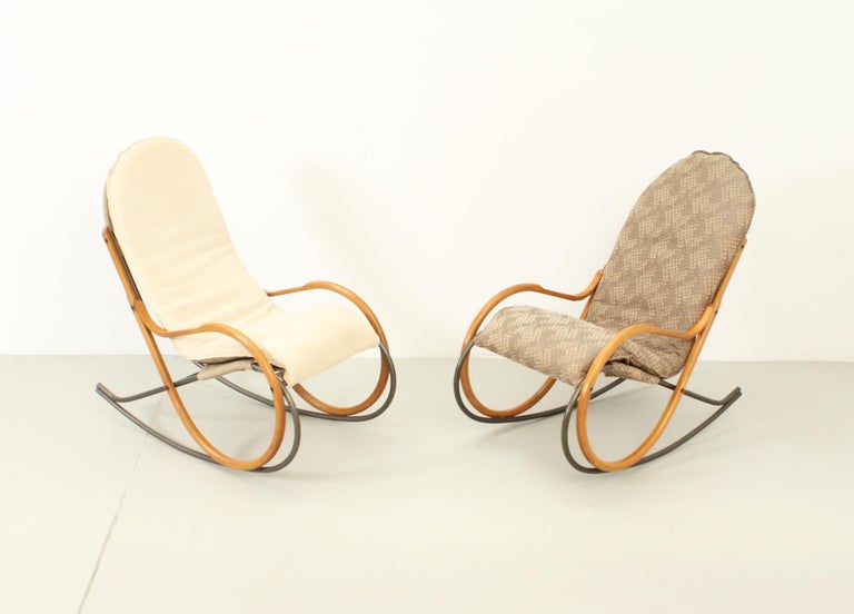 Nonna Rocking Chair by Paul Tuttle for Strässle, Switzerland, 1972 For ...