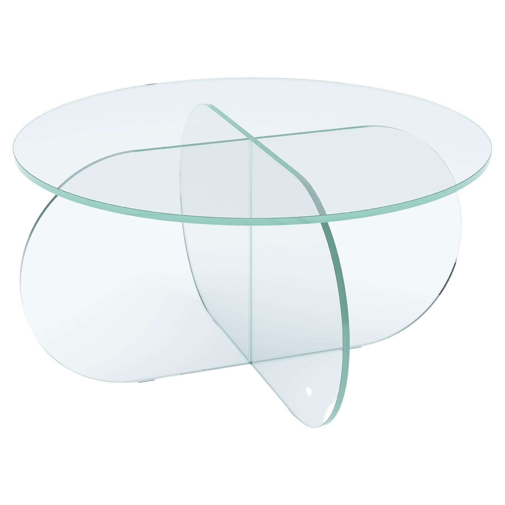Nor Clear Glass Side Table, Sebastian Scherer For Sale at 1stDibs