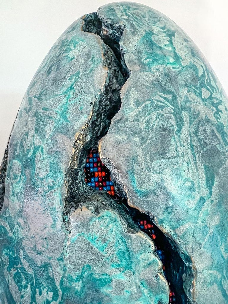 Nora Chavooshian - EGG REDUX (Green Patina) For Sale at 1stDibs