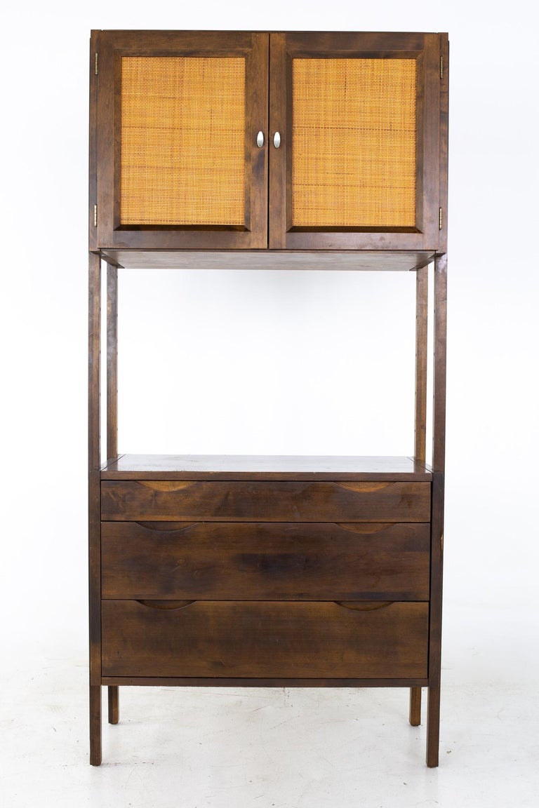 Noral Olson Kopenhavn Mid Century Danish Freestanding Desk Wall Unit at ...