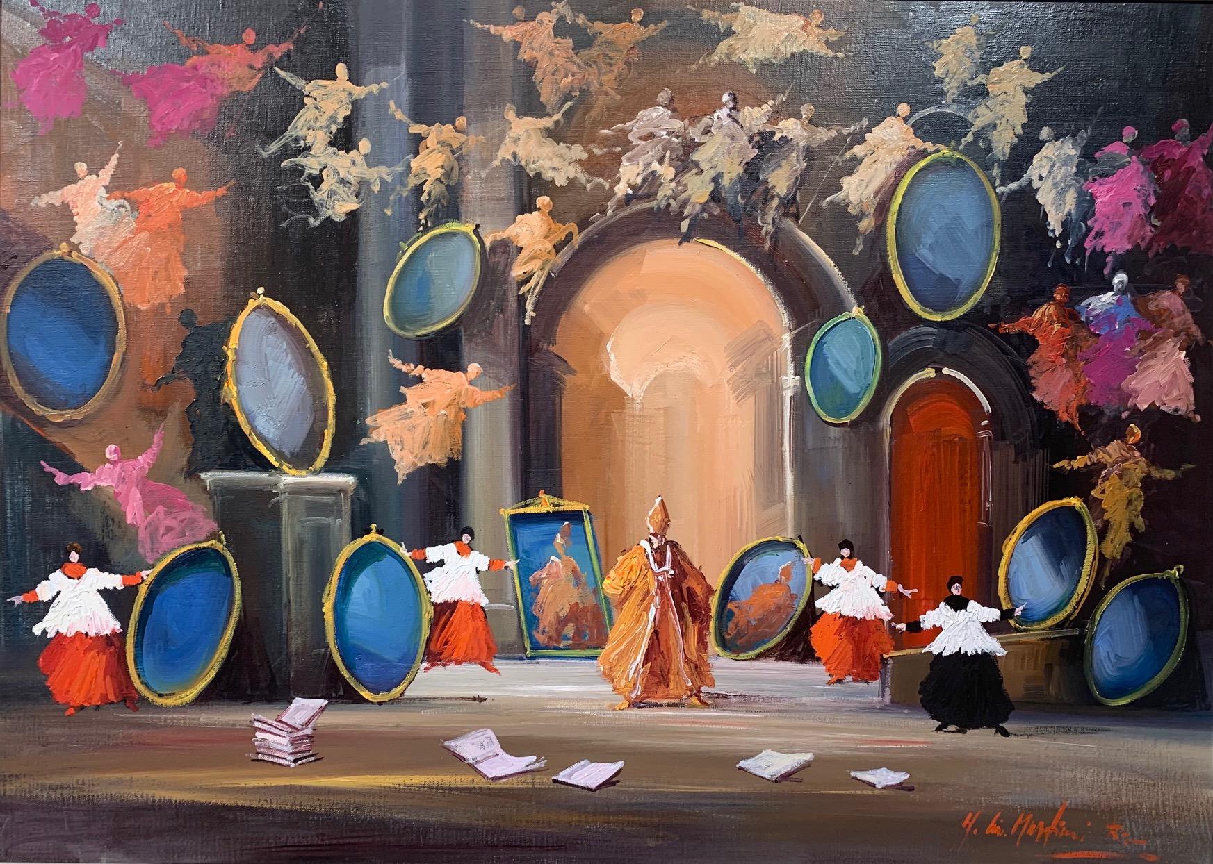 Norberto Martini - Scene Of Opera - Figurative Painting by Norberto ...