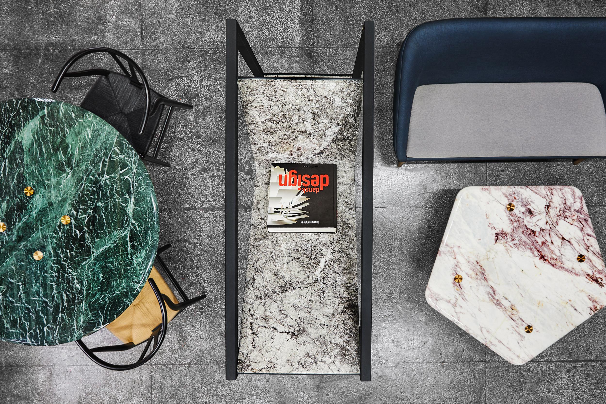 NORDST Lot Dining Table, I Italian Green Marble, Danish Modern Design ...