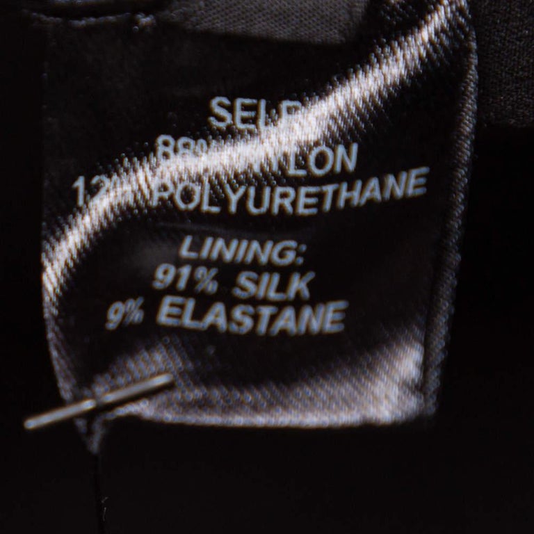 Norisol Ferrari Black Synthetic Paneled Belted Mini Dress M For Sale at ...