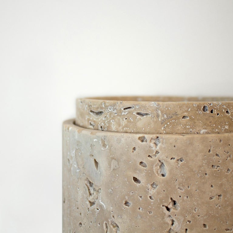 Norm Beige, Travertine, Vase, Plate, Decoration, Centerpiece For Sale ...