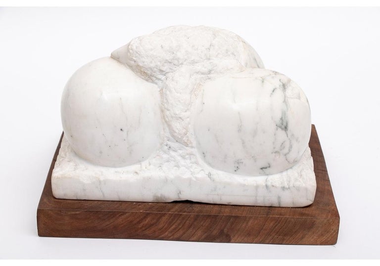 Norma B. Flanagan '20th C. CT' Carved White Marble Hatching Chick For ...