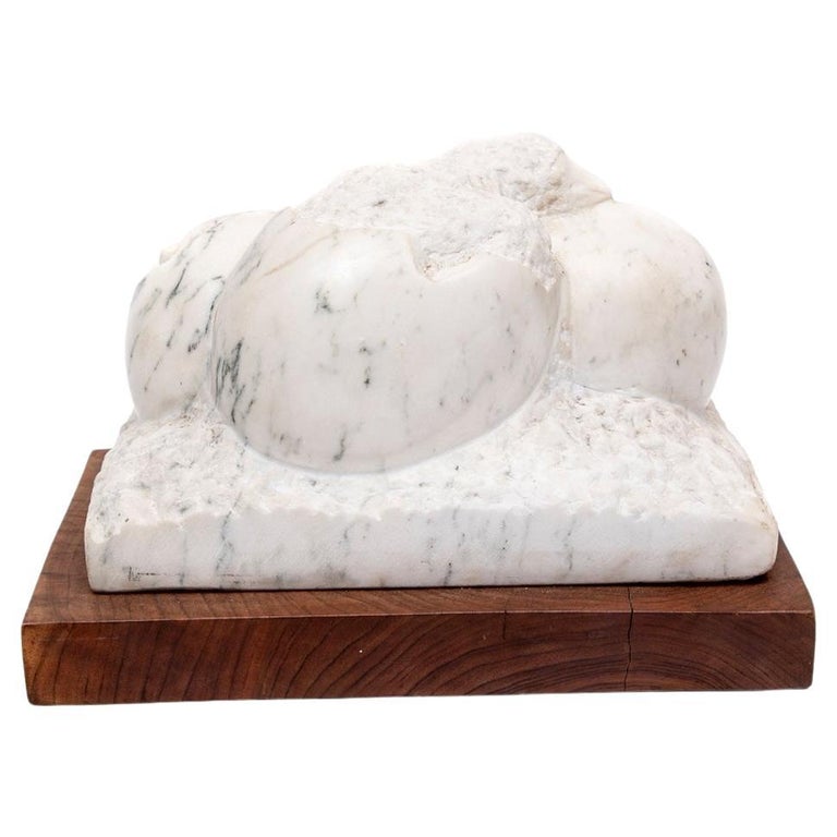 Norma B. Flanagan '20th C. CT' Carved White Marble Hatching Chick For ...