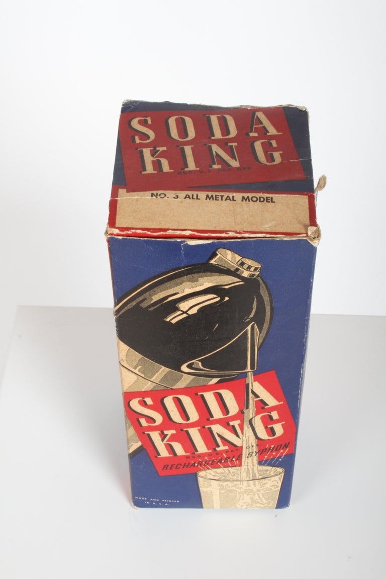 Norman Bel Geddes Soda King Rechargeable Syphon circa 1938, Unused For ...