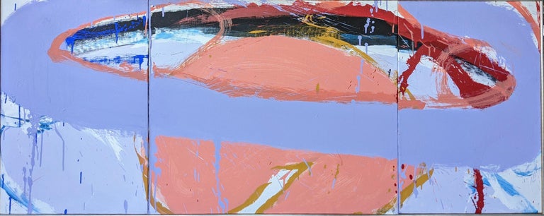 Norman Bluhm - "Untitled," Norman Bluhm, Abstract Expressionist Triptych, Mid-Century Modern For ...