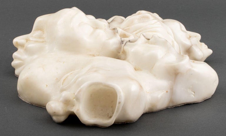 Norman Carton 'Grotesque Faces' Marble Sculpture For Sale at 1stDibs