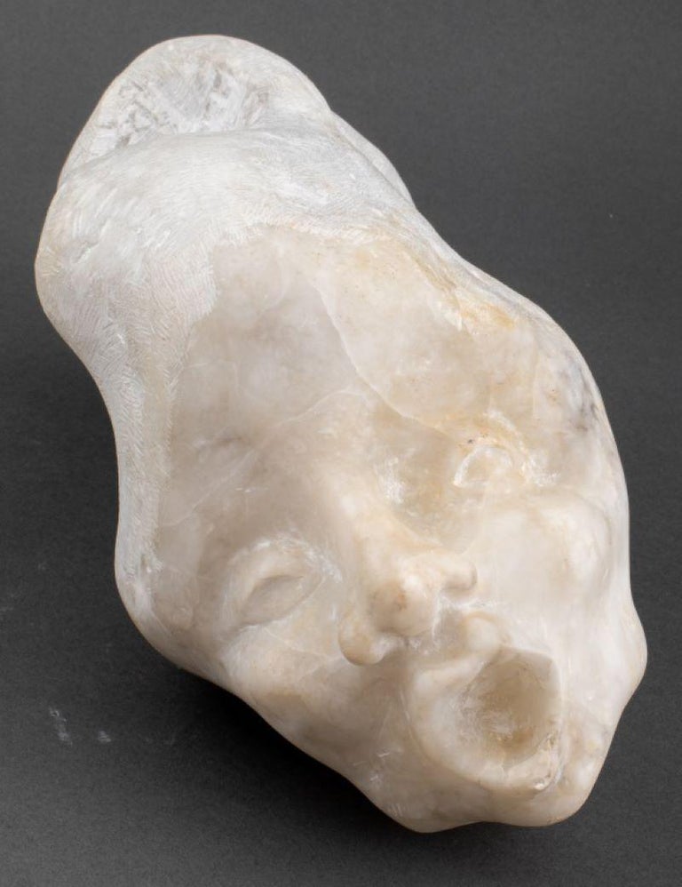 Norman Carton 'Screaming Face' Marble Sculpture For Sale at 1stDibs