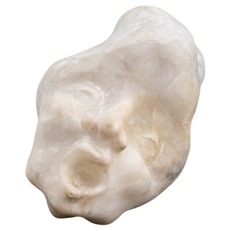 Norman Carton 'Screaming Face' Marble Sculpture For Sale at 1stDibs