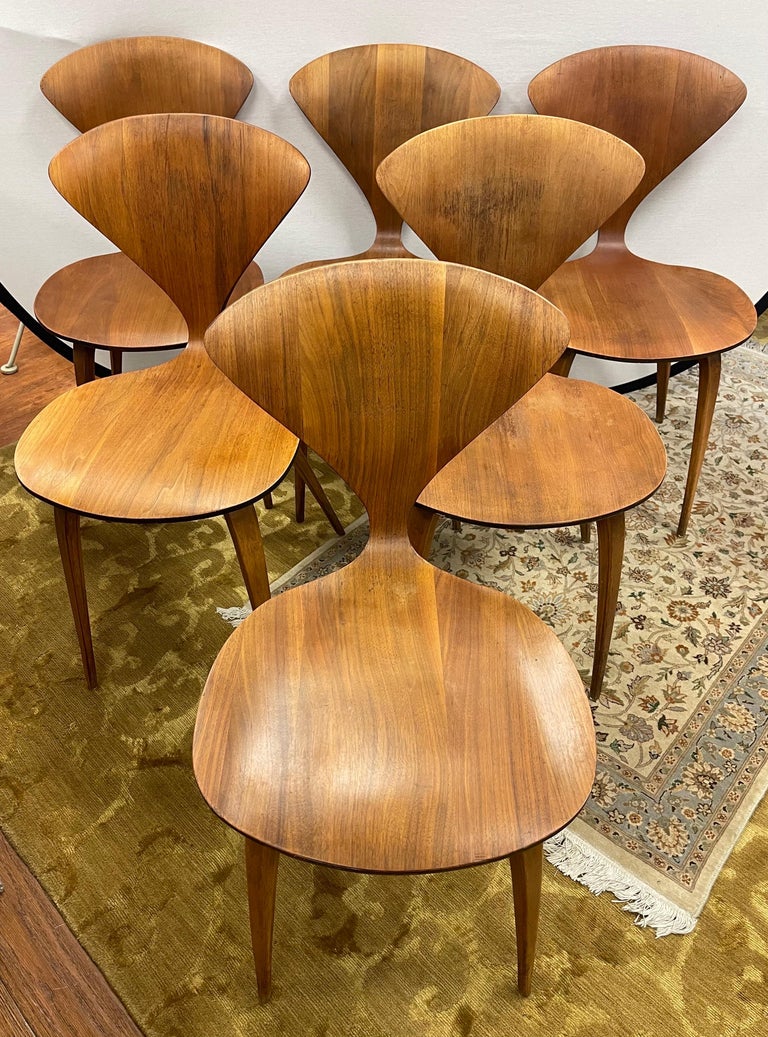 Norman Cherner Iconic Mid Century Modern Matching Side Chairs Set of ...