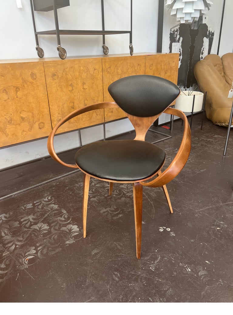 Norman Cherner Pretzel Chair Plycraft Mid-Century Modern Walnut For ...