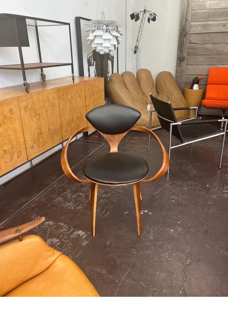 Norman Cherner Pretzel Chair Plycraft Mid-Century Modern Walnut For ...