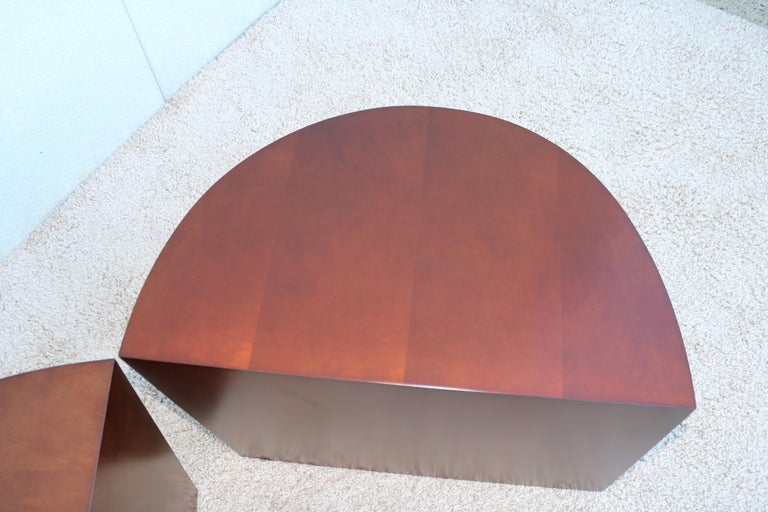 Norman Diekman for Coalesse Diekman hard Maple Veneer Occasional Tables ...