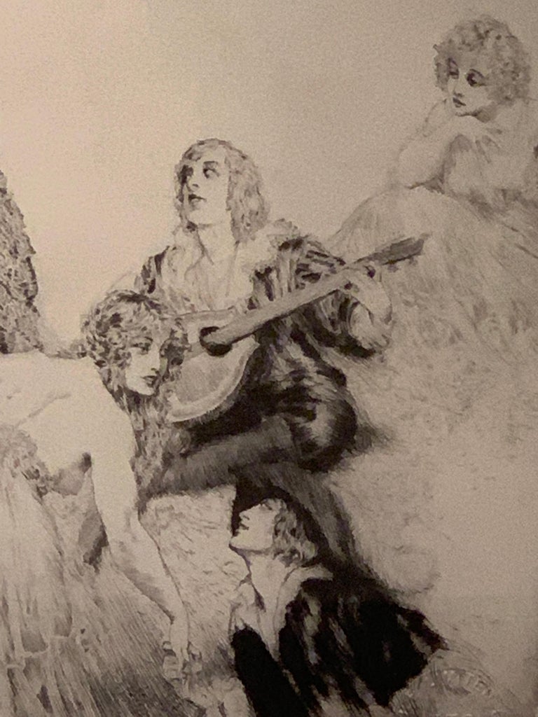 Norman Lindsay - Norman Lindsay, Light Lyrics, Etching on Paper framed ...