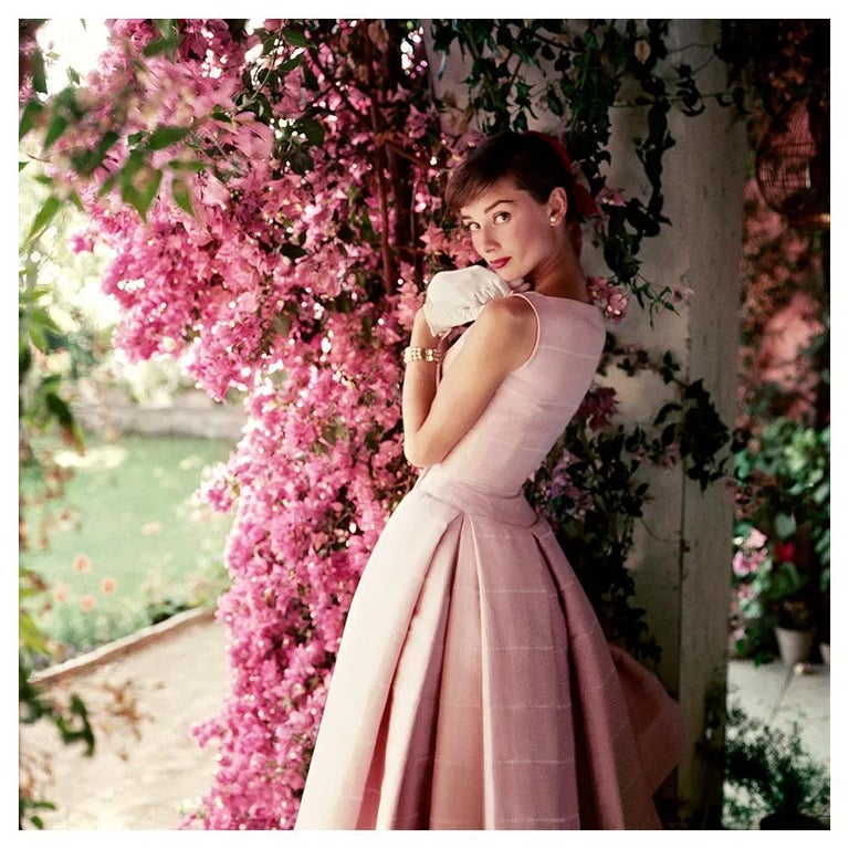 Norman Parkinson - Audrey Hepburn In Pink Rome 1955 Limited Estate ...