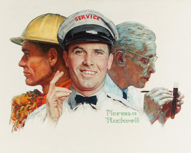 Norman Rockwell - Oil''s First Century by Norman Rockwell For Sale at ...