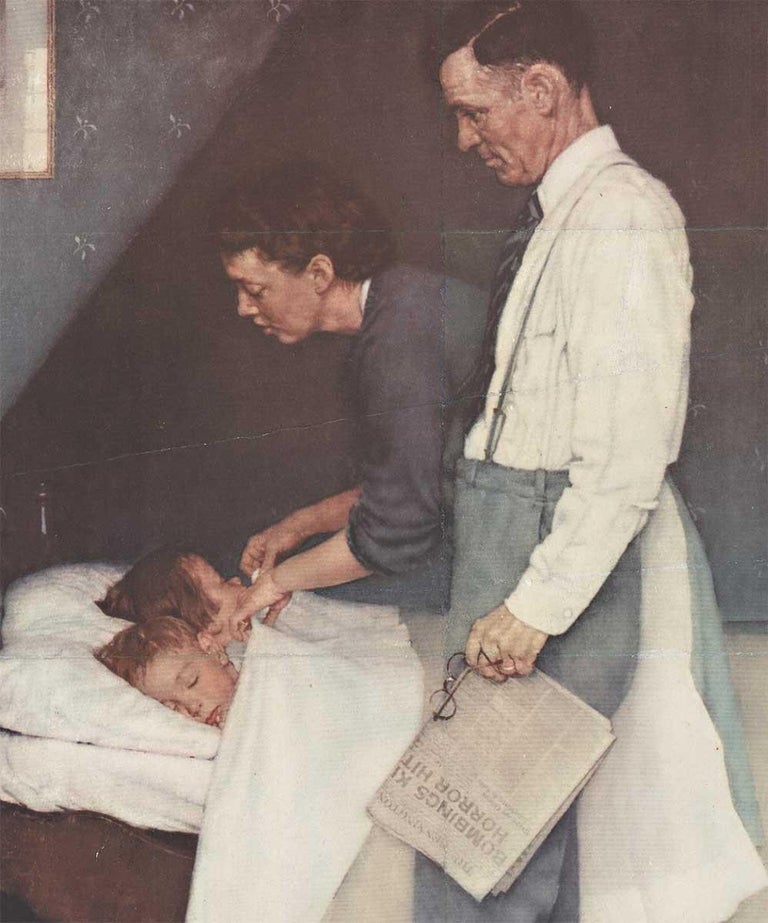 Norman Rockwell - Freedom From Fear original 1943 Four Freedoms vintage ...