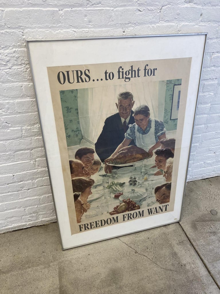 Norman Rockwell - Freedom From Want - The Four Freedoms For Sale at 1stDibs