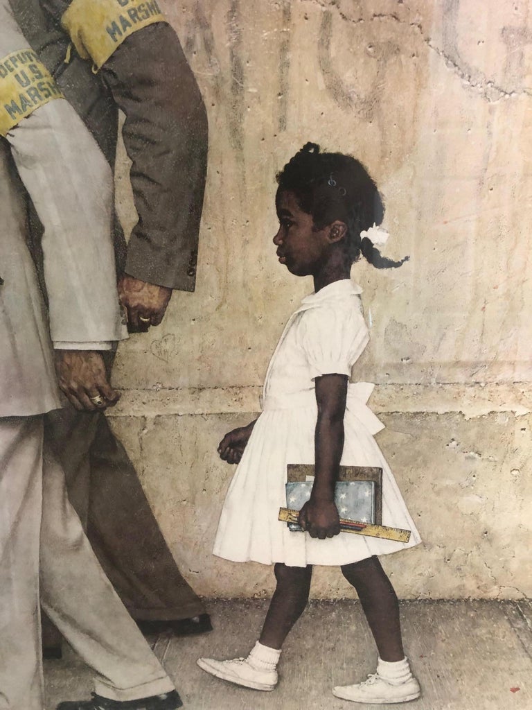 Norman Rockwell - Norman Rockwell - The Problem We All Live With at 1stDibs