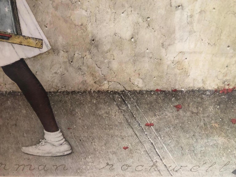 Norman Rockwell - Norman Rockwell - The Problem We All Live With at 1stDibs
