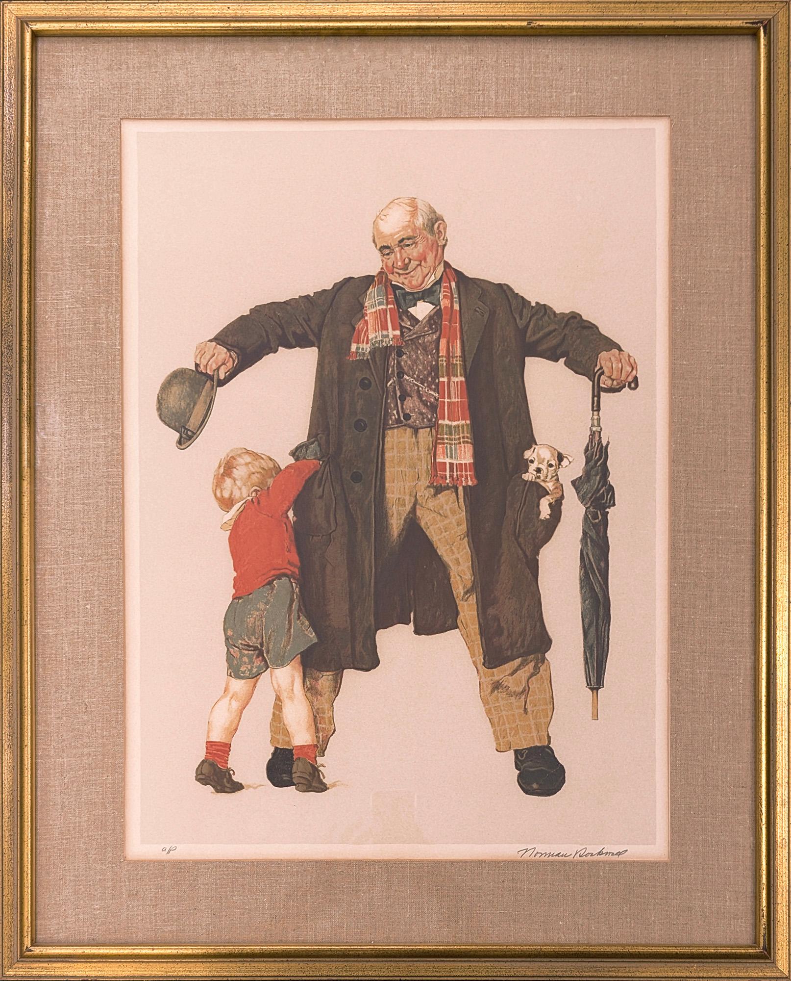 Norman Rockwell - Norman Rockwell, 'Jim got down on his knees', 1972 ...