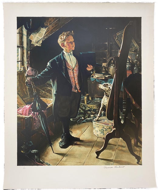 Collection Norman Rockwell Prints 328/350, 4 Pieces For Sale at 1stDibs