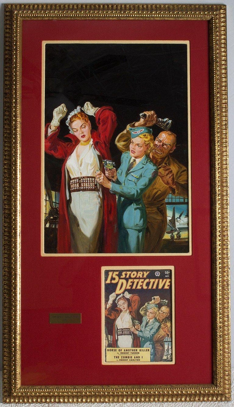 Norman Saunders - "15 Story Detective," Pulp Cover, 1950 For Sale at ...