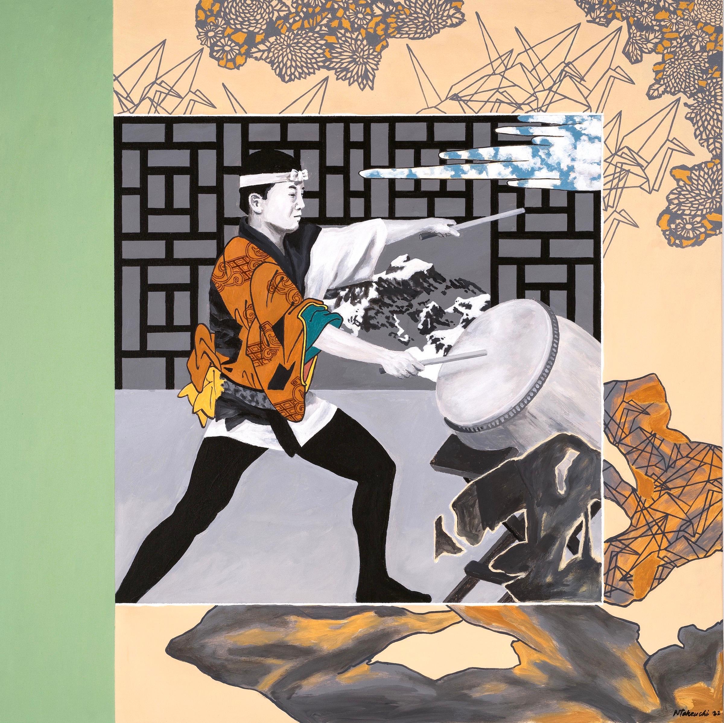 Norman Takeuchi - Taiko 2 For Sale at 1stDibs