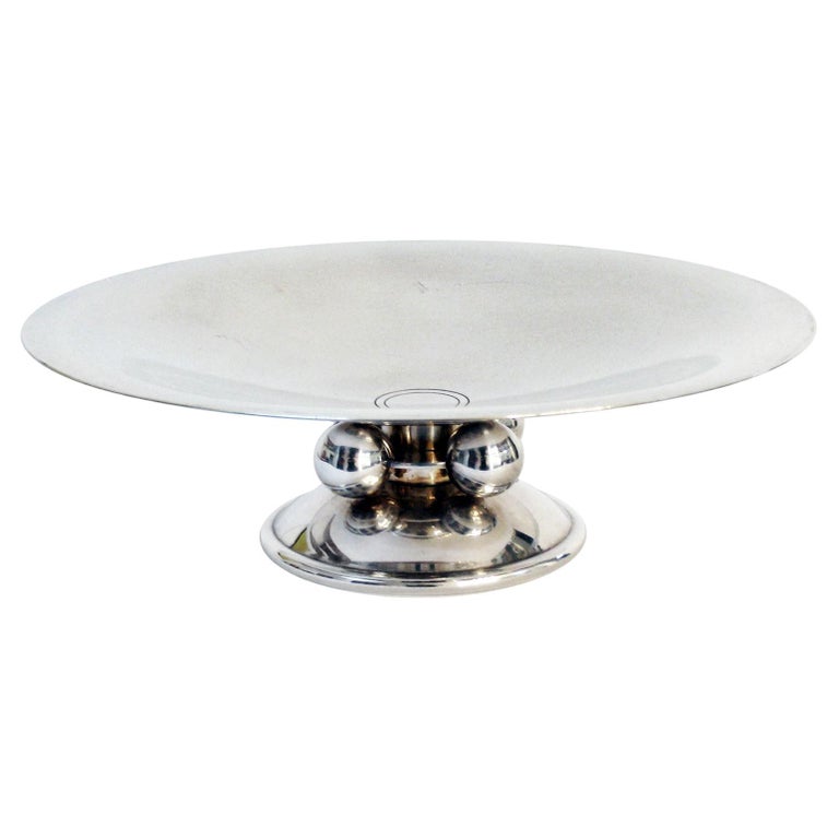 Normandie Fruit Bowl by Luc Lanel for Christofle, 1930s For Sale at 1stDibs