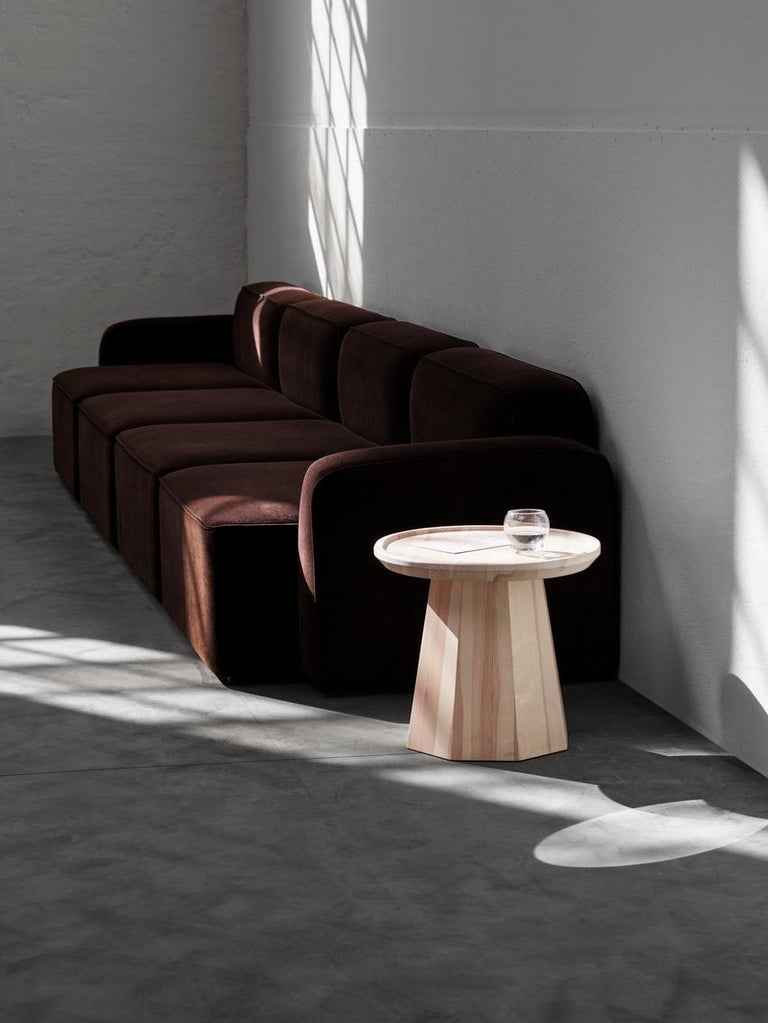 Normann Copenhagen Pine Dark Blue Small Table Designed by Simon Legald ...