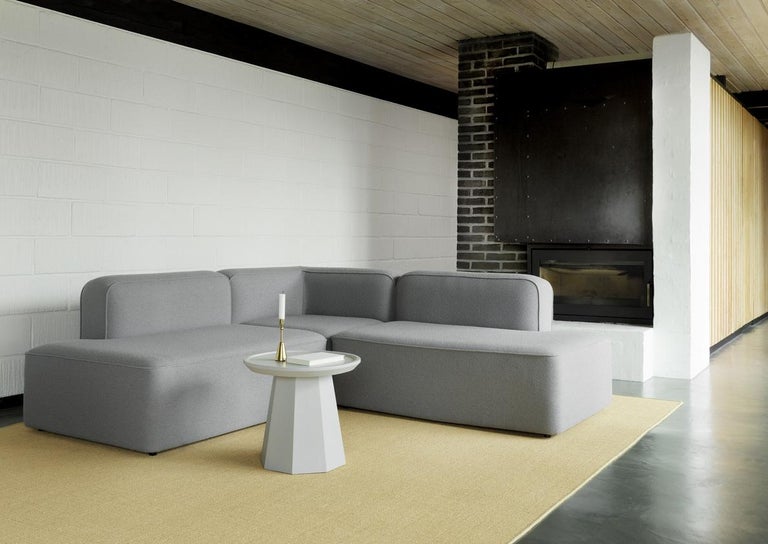 Normann Copenhagen Pine Dark Blue Small Table Designed by Simon Legald ...