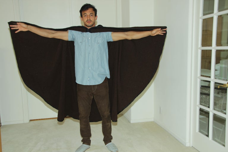 North Africa Moroccan Berber Tribal Burnous Brown Wool Cape at 1stDibs