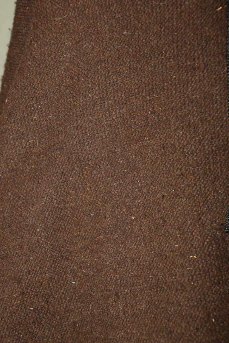 North Africa Moroccan Berber Tribal Burnous Brown Wool Cape at 1stDibs