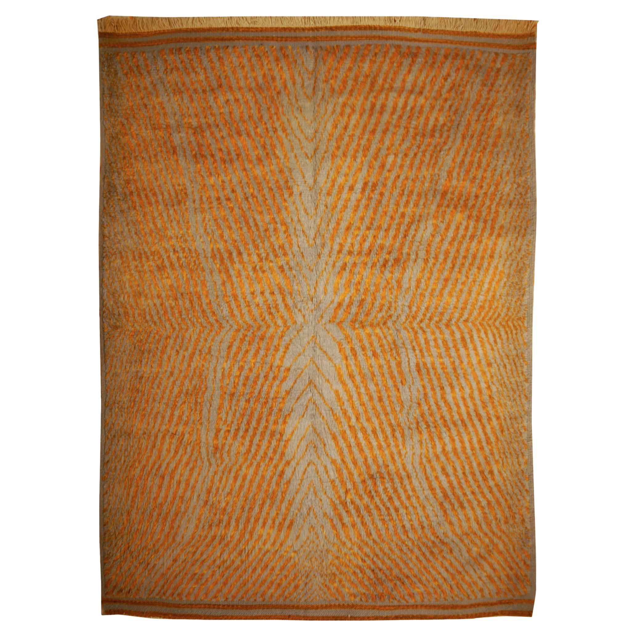Mid-Century Tribal North African Moroccan Berber Rug at 1stDibs
