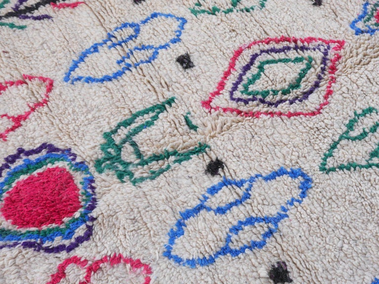 North African Moroccan Berber Rug Diamond Design Soft Quality Beige ...