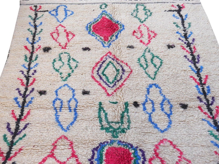 North African Moroccan Berber Rug Diamond Design Soft Quality Beige ...